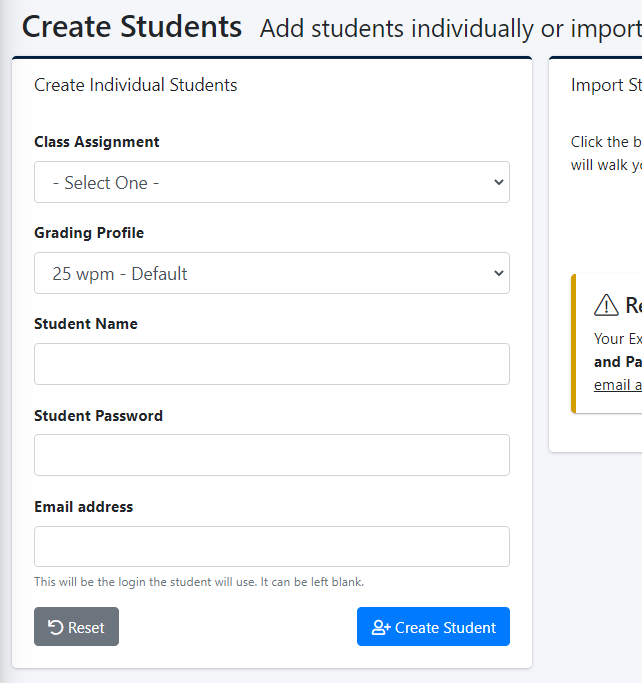 Setting A Default Grading Profile - Keyboarding Online