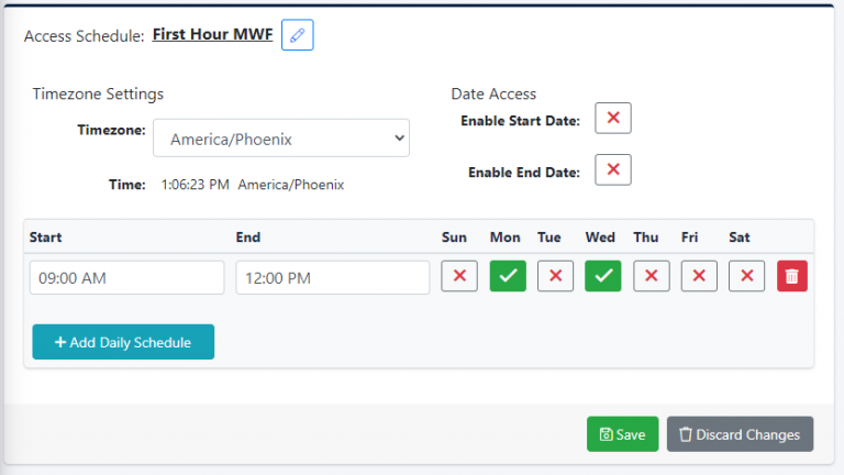 How to use an Access Schedule - Keyboarding Online